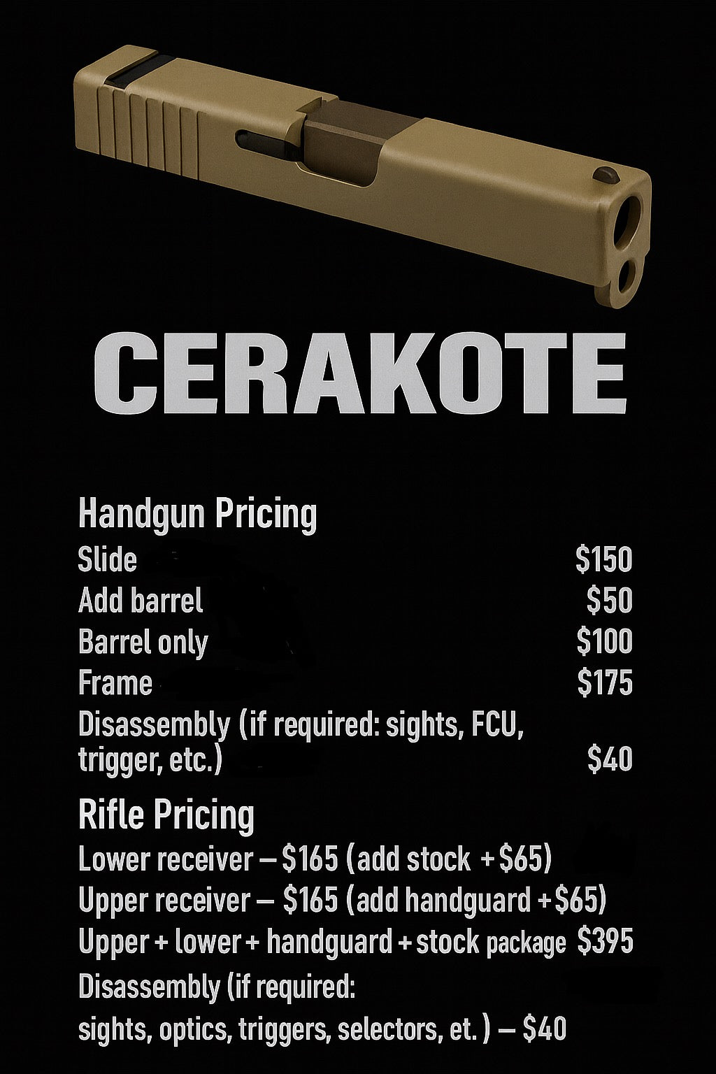 CS GUN INSTRUCTION AND LICENSE TO CARRY COURSES