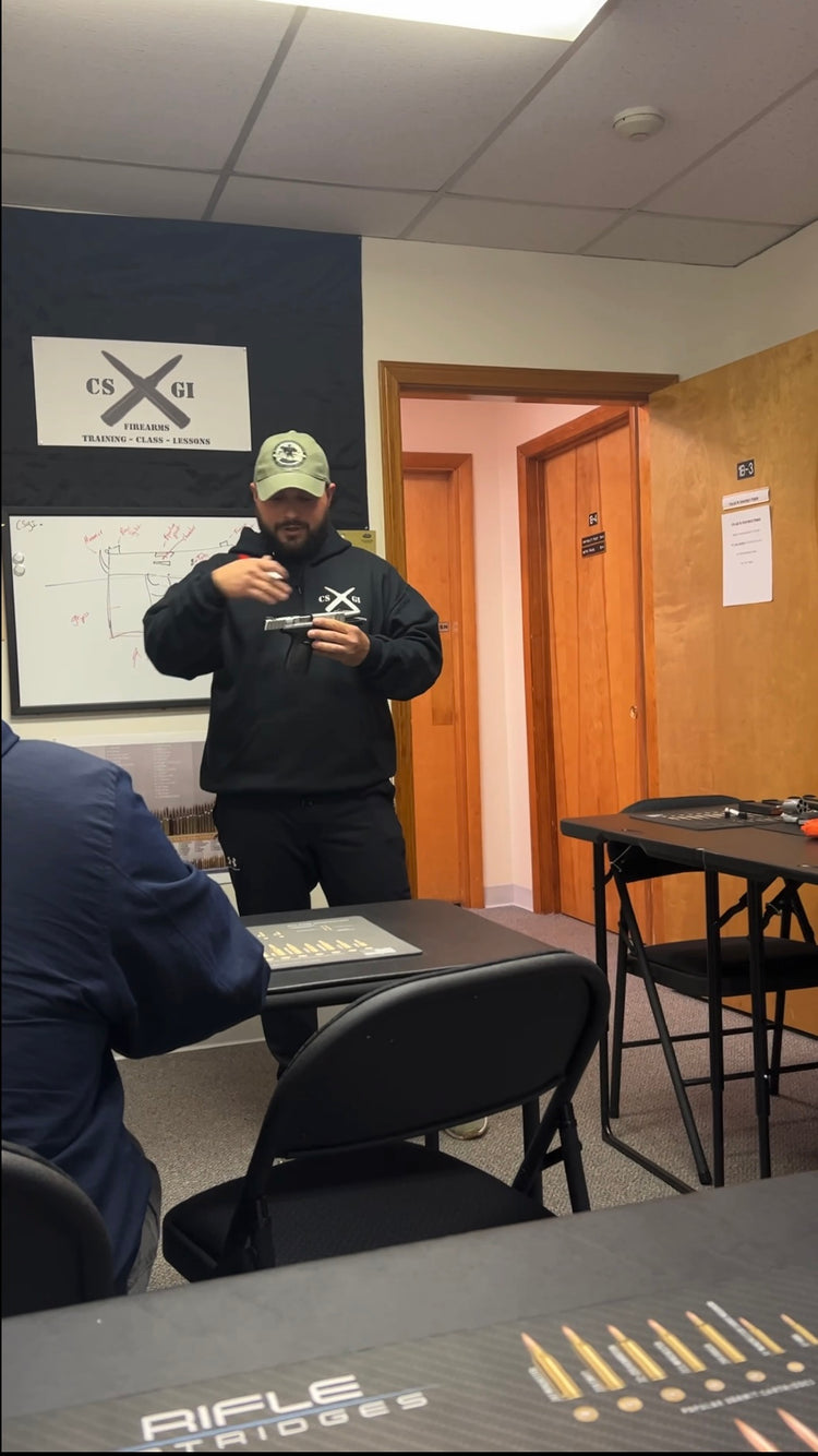 CS GUN INSTRUCTION AND BASIC FIREARM SAFETY